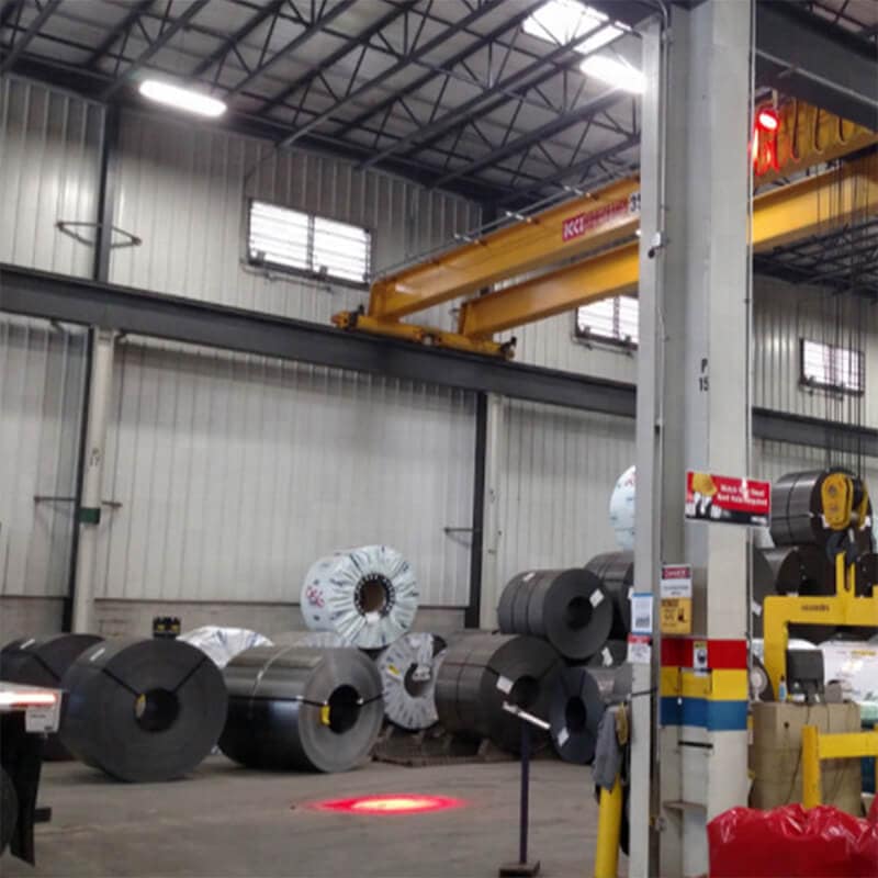 Forklift Engineering Vehicle 9inch Spot Light Round 72 Watts LED Red ...