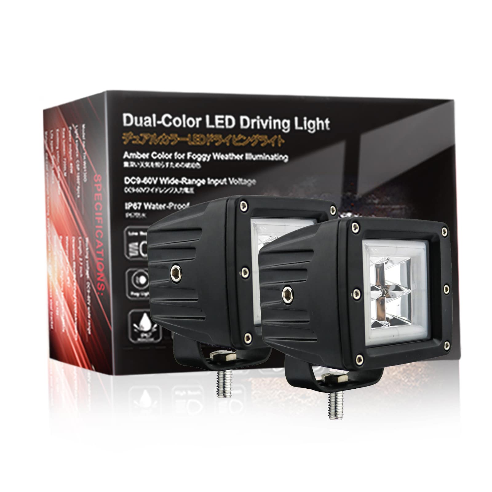 DRL Car Square 12 Volt 24V 40W Buy LED Driving Lights - TEEHON